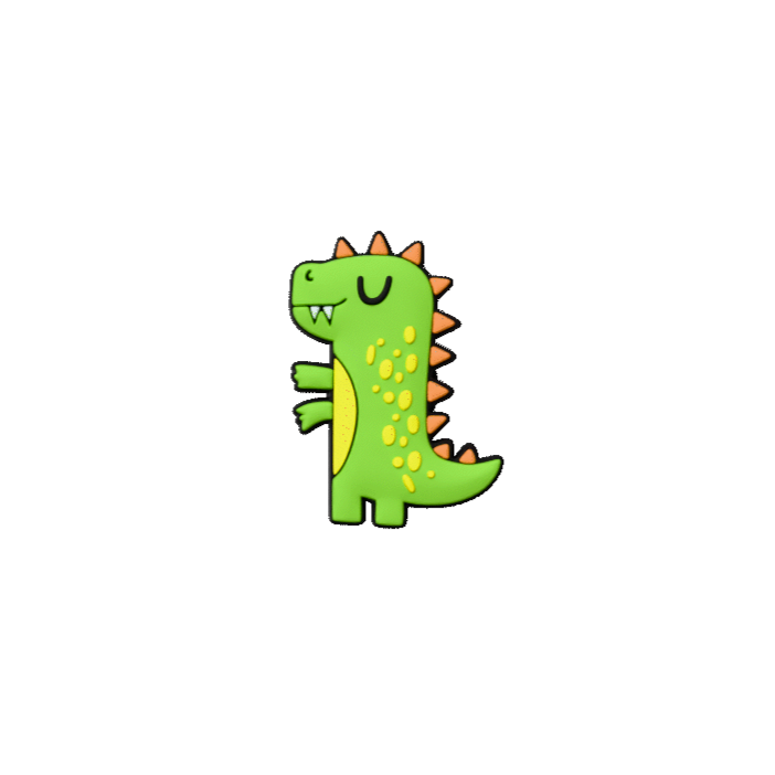 Jibbitz™ Green Dino – Emille Shoes